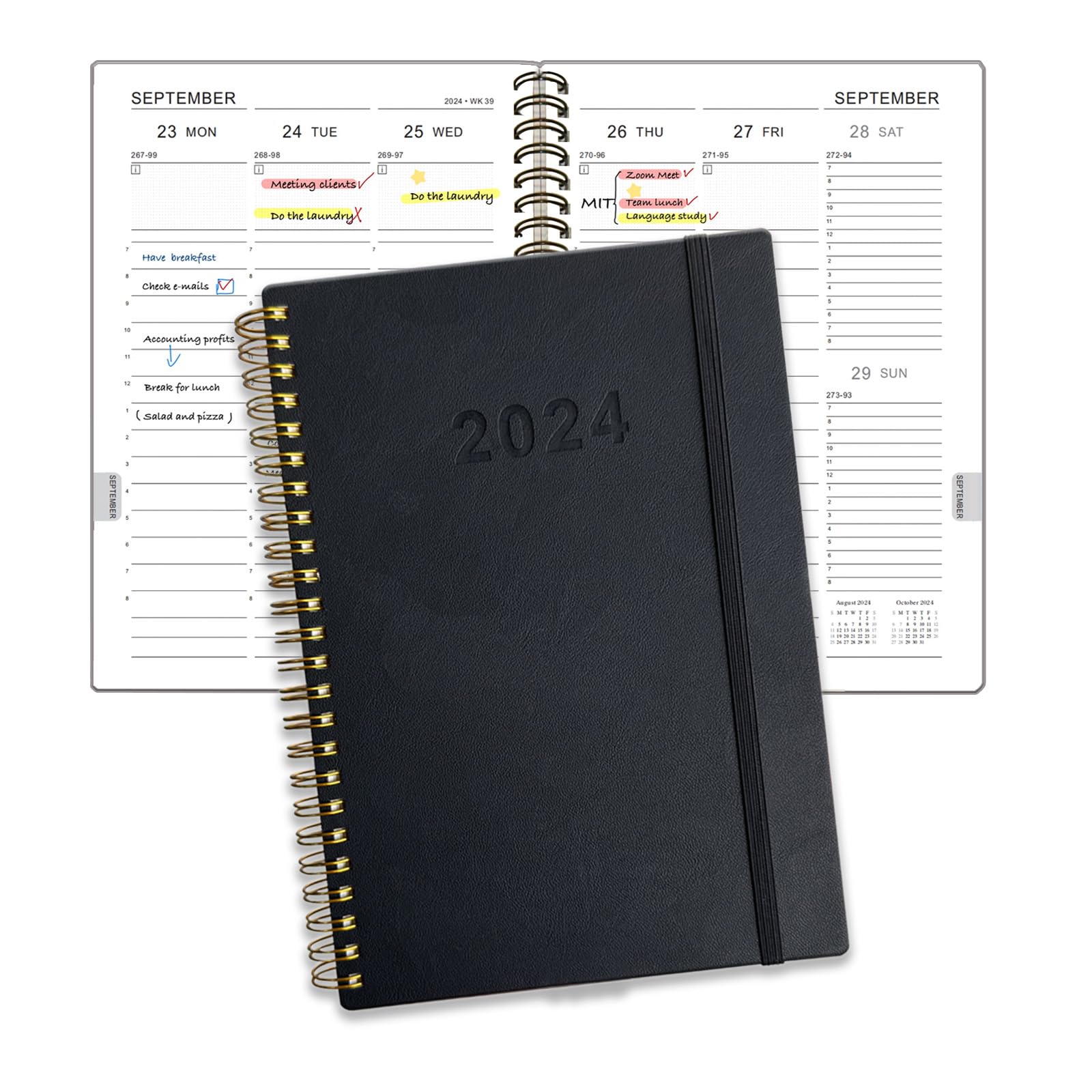 Amazon.com : 2024 Planner, 2024 Planner Spiral Bound, 2024 Monthly ...