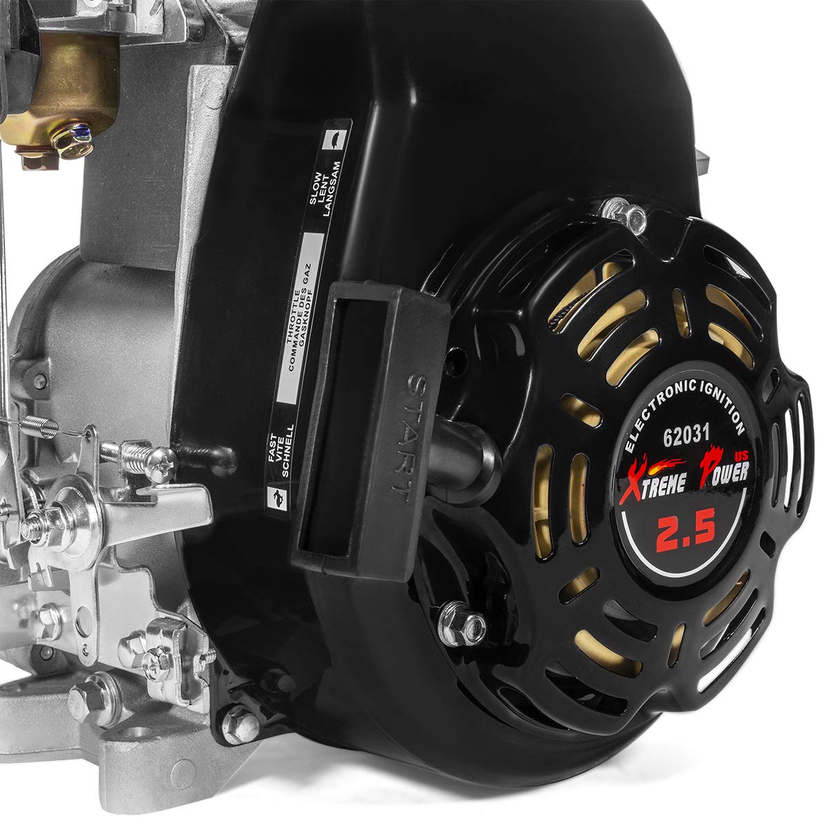 XtremepowerUS 62031 2.5HP 4-Stroke Gas OHV Horizontal Shaft (79.5cc ...