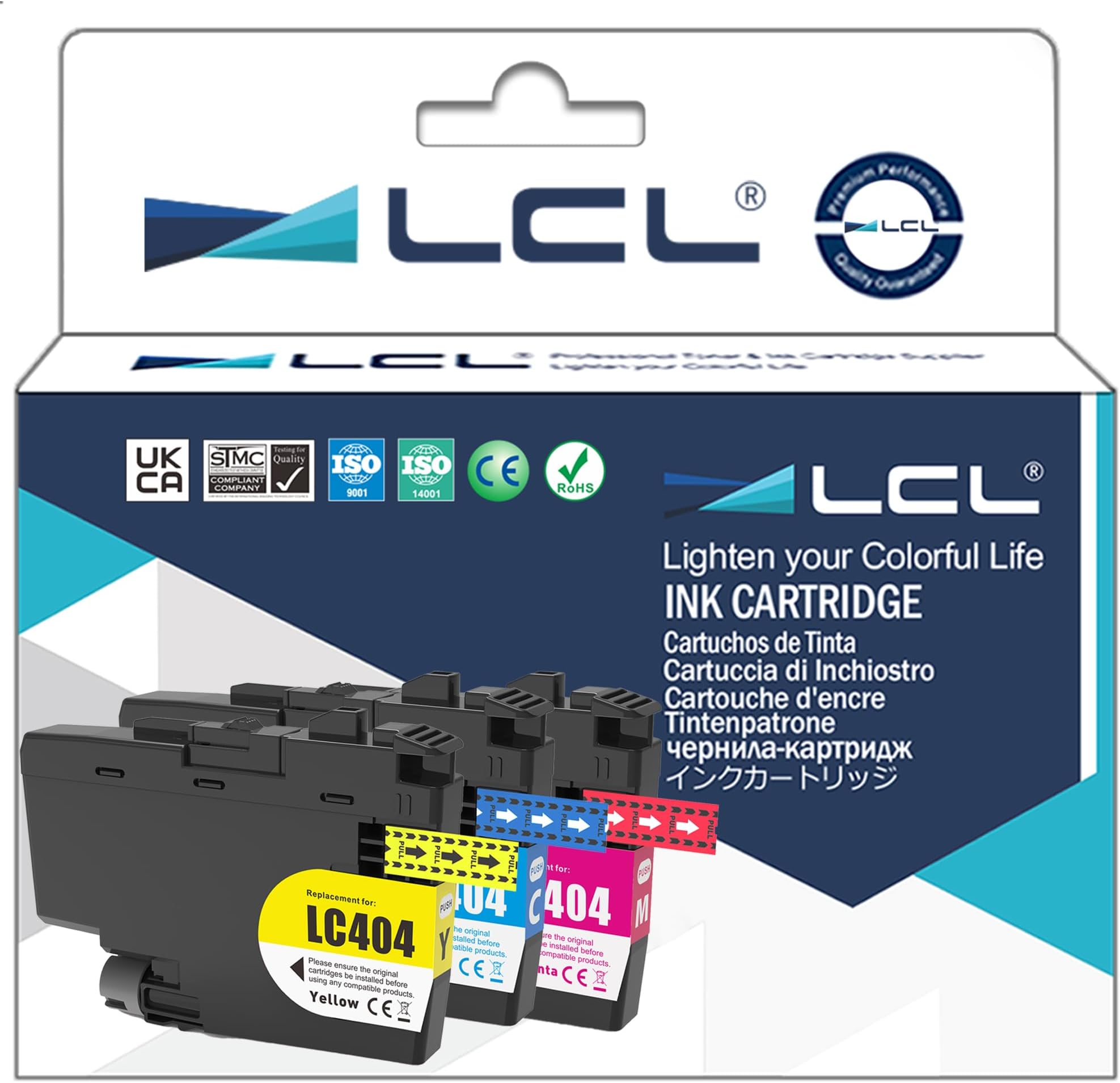 Amazon.com: Compatible LC404 Ink Cartridges Replacement for Brother LC ...