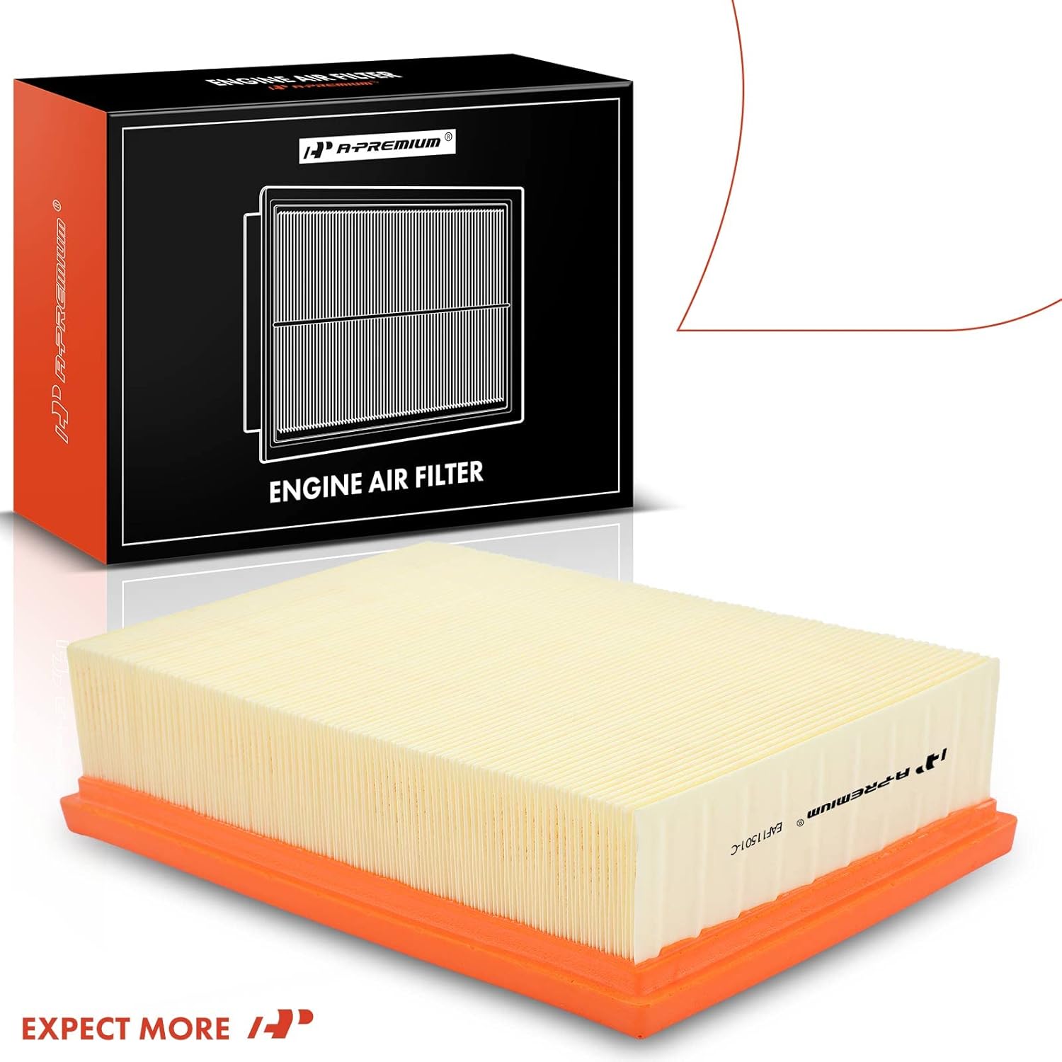 Filtro Lavable Rojo Panel ECOGARD XA10215 Filtro De Aire De Motor ...