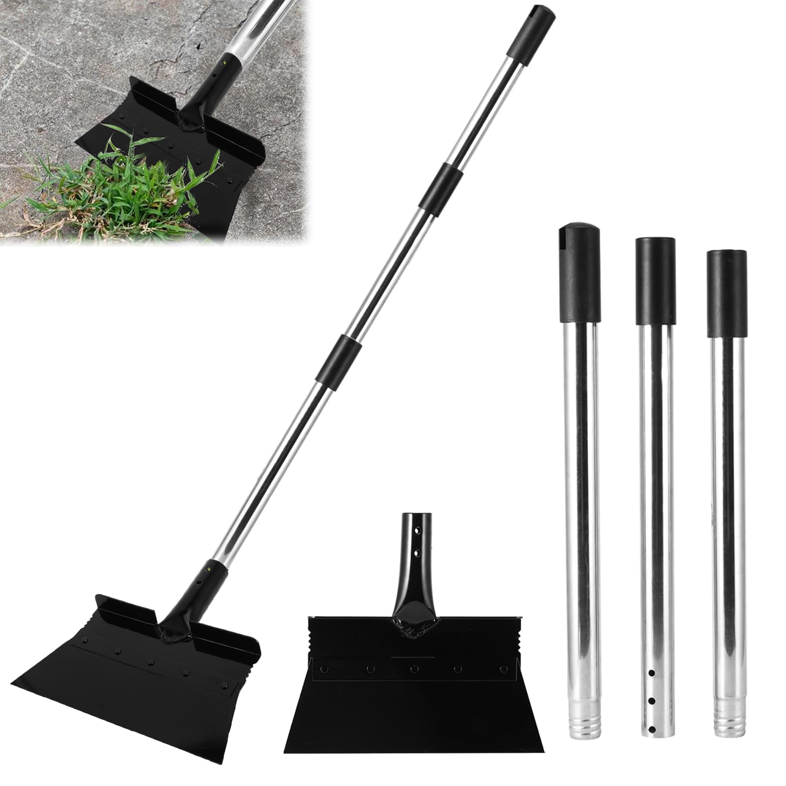Snow Shovel 54 Inch Multifunctional & Garden Tool - Stainless Steel Ice ...