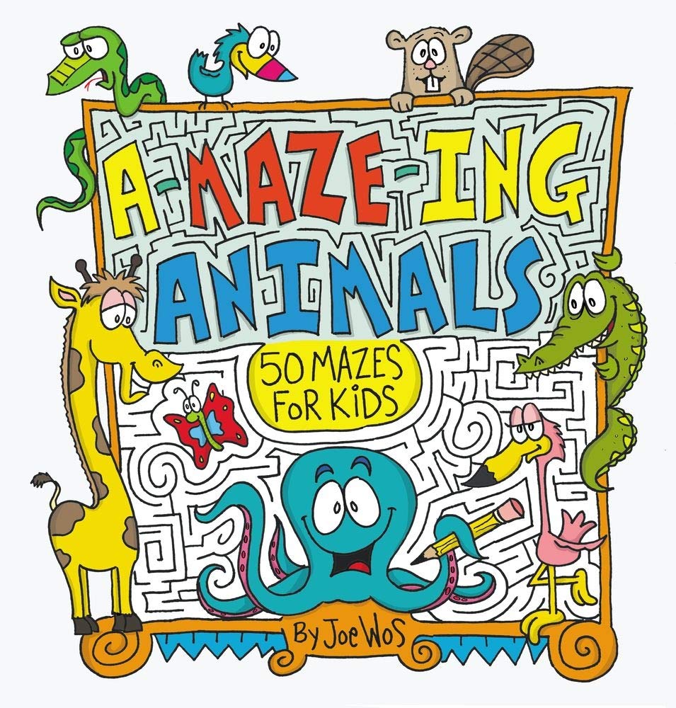 A-MAZE-ING Animals: 50 Mazes for Kids: Wos, Joe: 9781438009940: Amazon ...