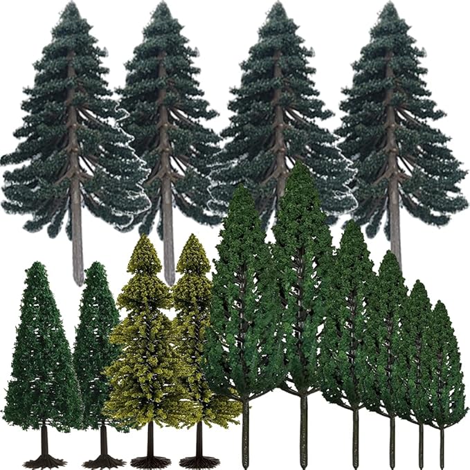 Amazon.com: Model Trees Hobby Train Scenery Set Artificial Miniature ...