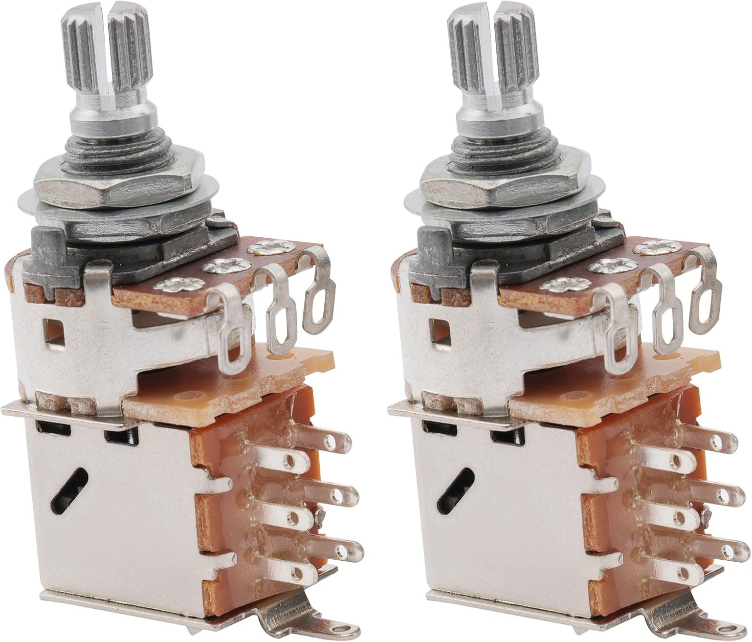 Musiclily Metric A250k Push Pull Guitar Pots Audio Taper Short Split ...