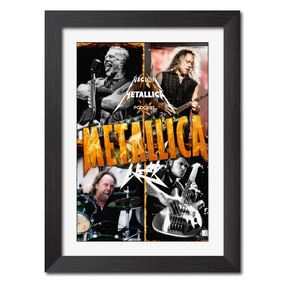 inspire TA Metallica Rock Band Poster Vintage Music Band Painting Wall ...