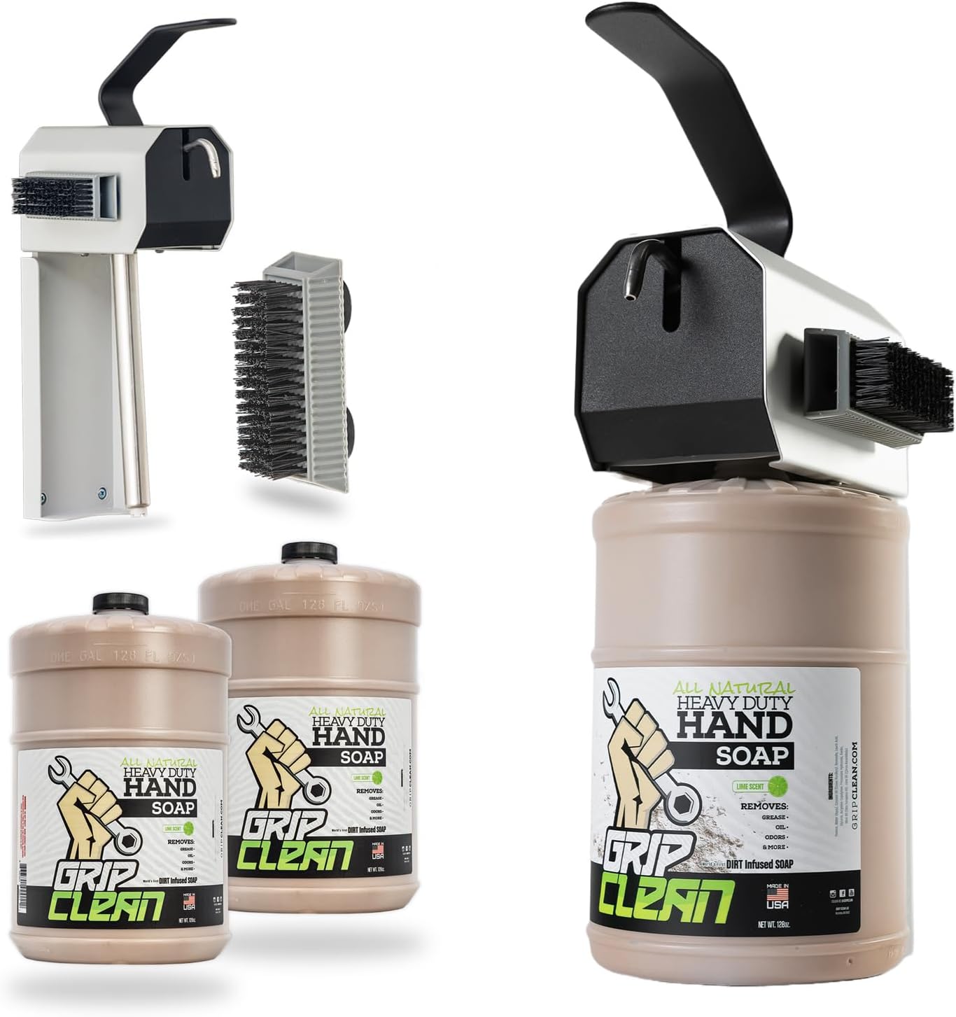 Amazon.com: Grip Clean 4 Pk Combo – Hand Cleaner for Mechanics with ...