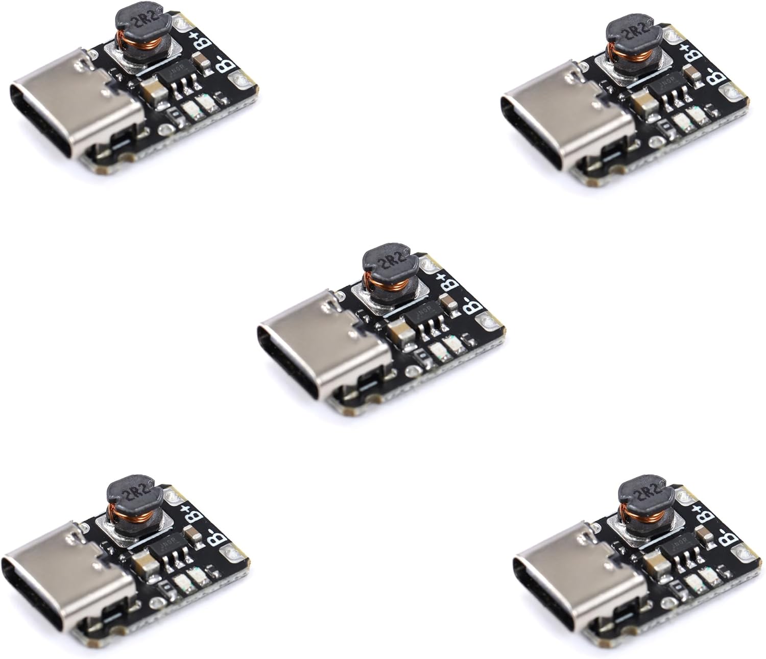 Amazon.com: 5pcs 5V 1.2A Charging Discharge Module USB Type-C 18650 ...