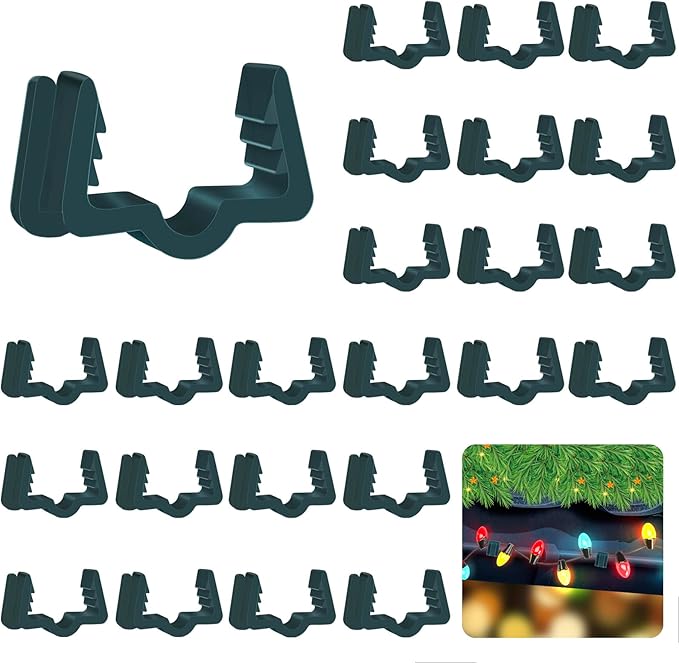 Amazon.com: Christmas Light Hanger Clips Fascia Board Light Clips ...