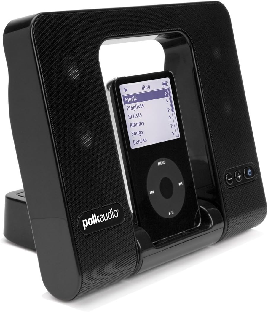 Amazon.com: Polk Audio miDock Portfolio Dock for iPod (Black) : Electronics