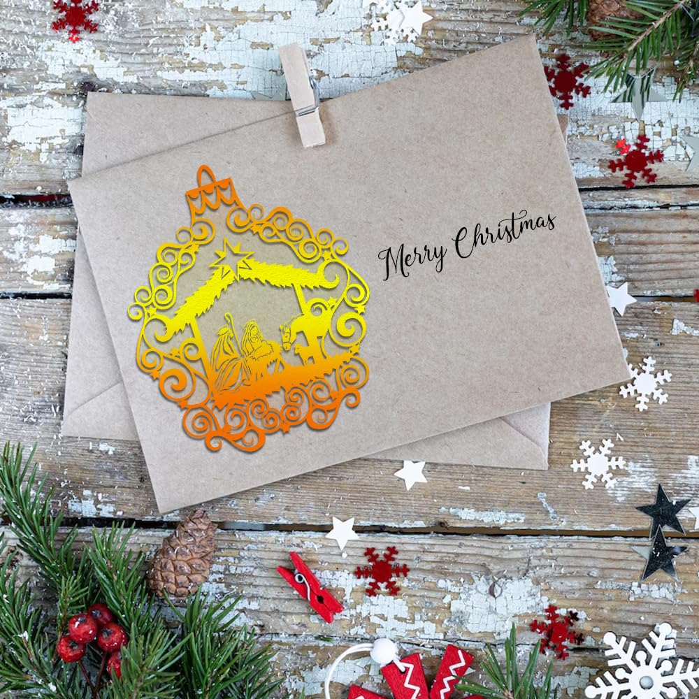 Snapklik.com : Christmas Nativity Scene Die Cuts For Card Making ...