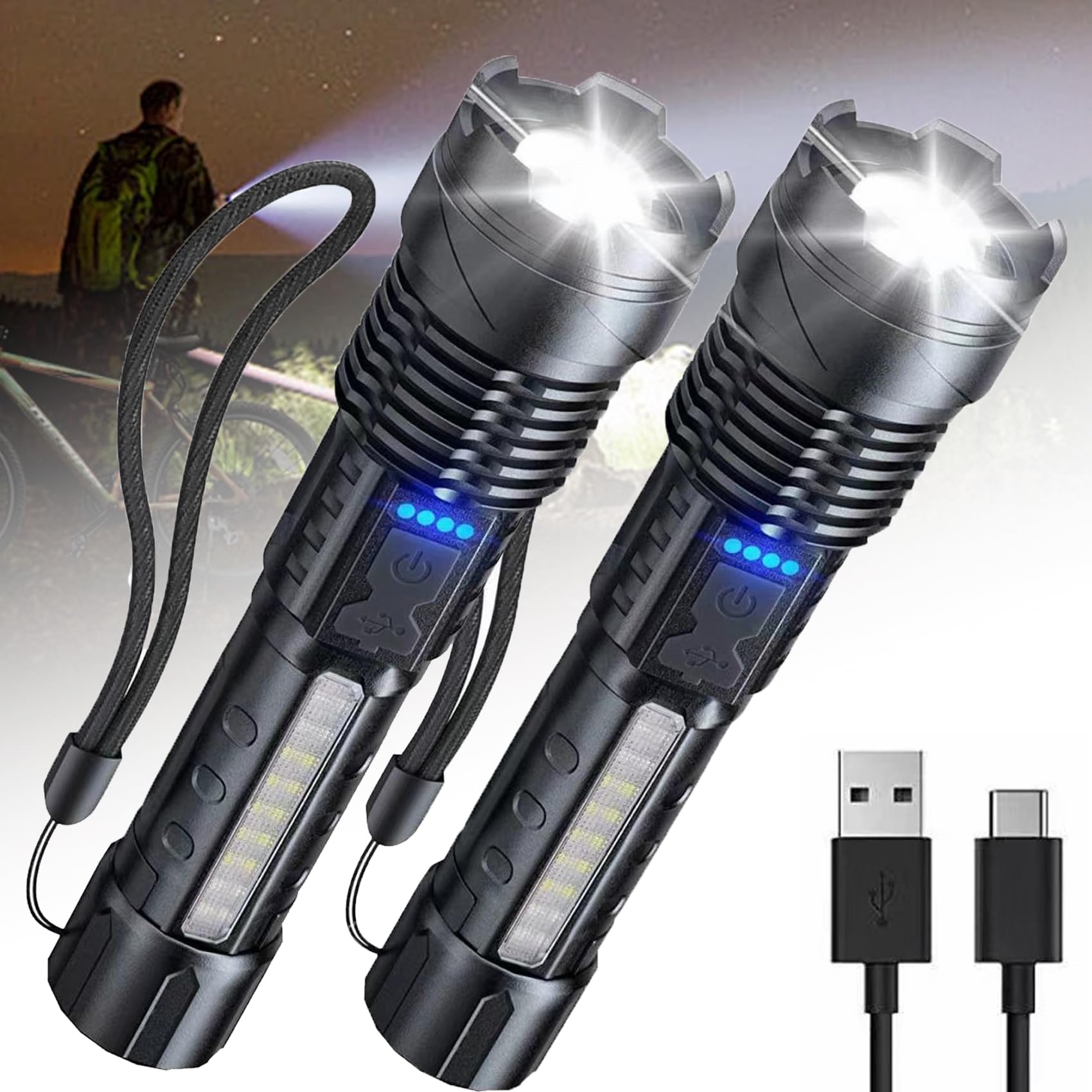 Rechargeable Led Flashlights Tactical Shadowhawk Flashlight