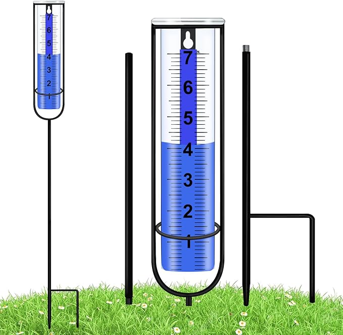 Amazon.com : REENGULL Rain Gauge,Detachable Freeze Proof Rain Gauge ...