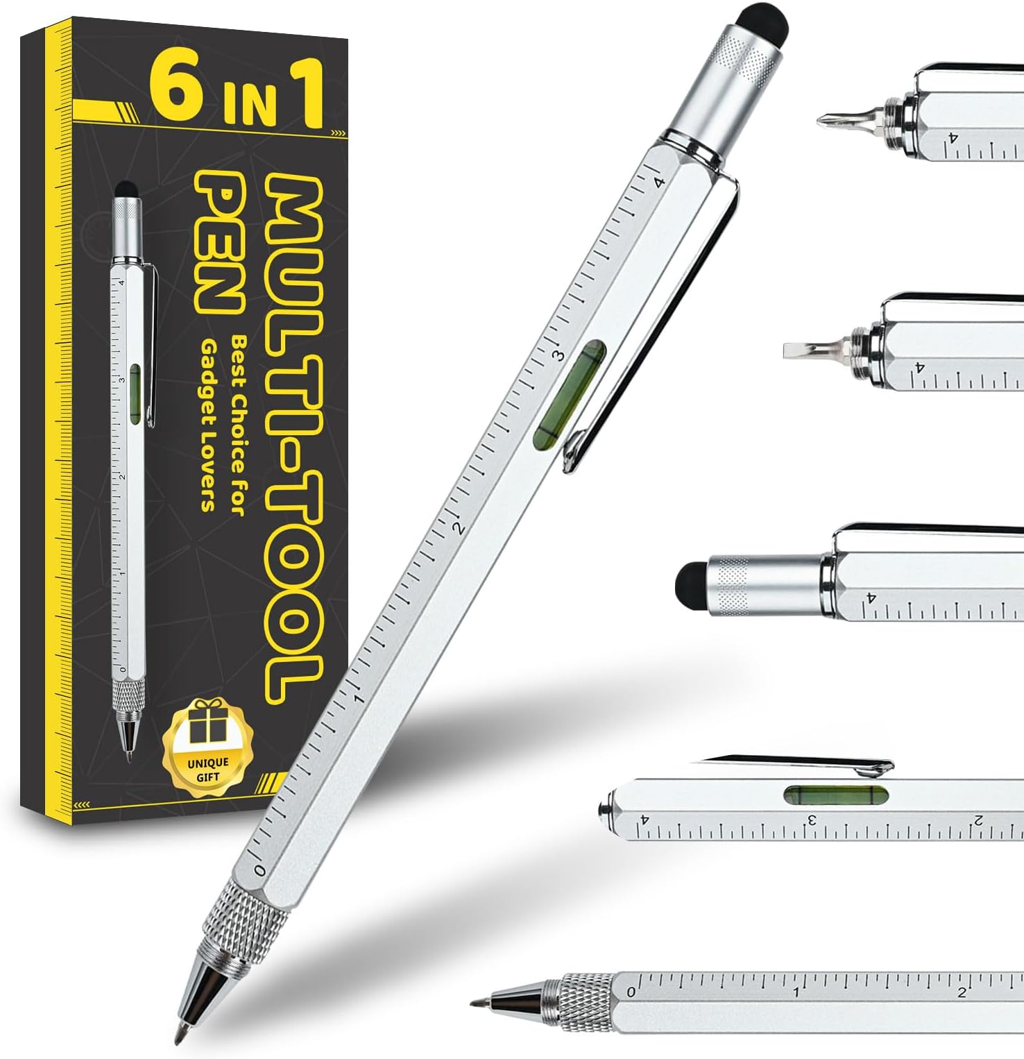 Multitool Pen Cool Gadgets Tools, Gifts for Men Dad Him Birthday Father ...