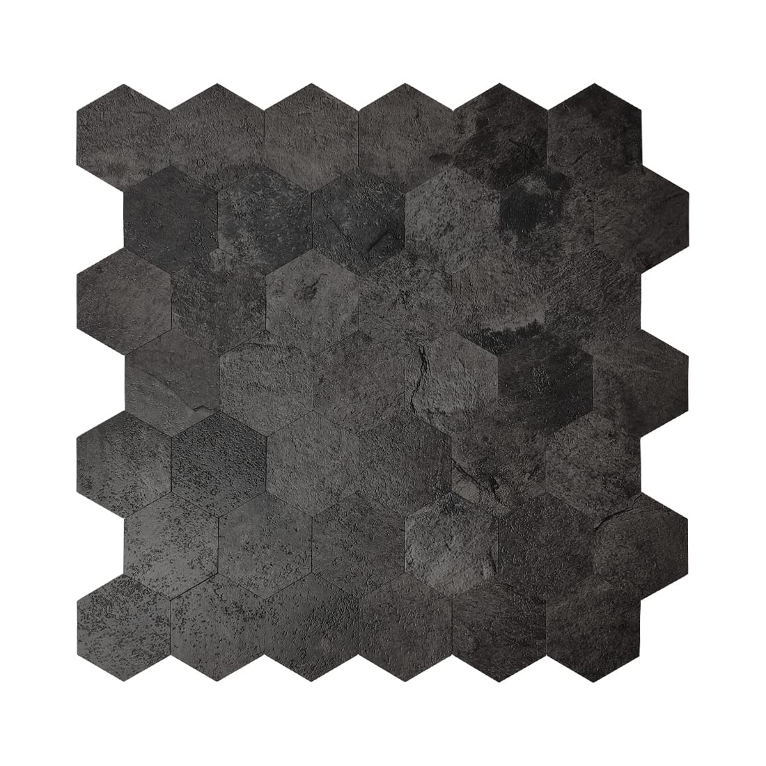 Avant Decor | 8 Tiles | Stone Composite Small Hexagon Tiles | Peel and ...