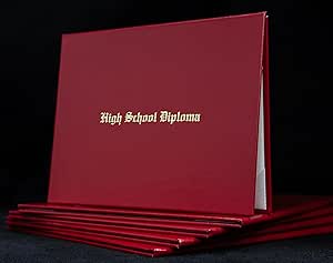 Amazon.com: High School Diploma Covers for Students - Golden Engraved ...