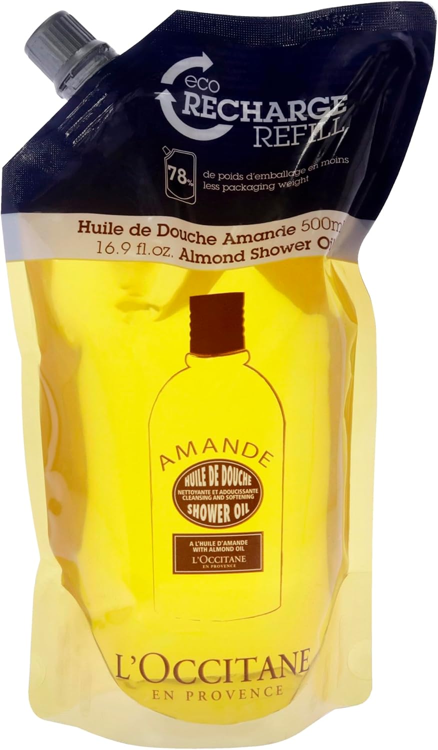 Loccitane Almond Shower Oil Refill For Unisex 16.9 oz Shower Oil ...