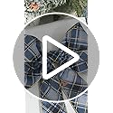 Amazon.com: HUIHUANG Blue and Gold Plaid Christmas Ribbon 2.5 inch Blue ...