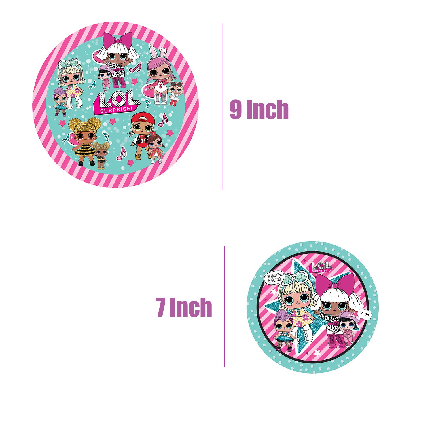 LOL Party Supplies Set - L.O.L. Birthday Decorations,10-Kids LOL Theme ...
