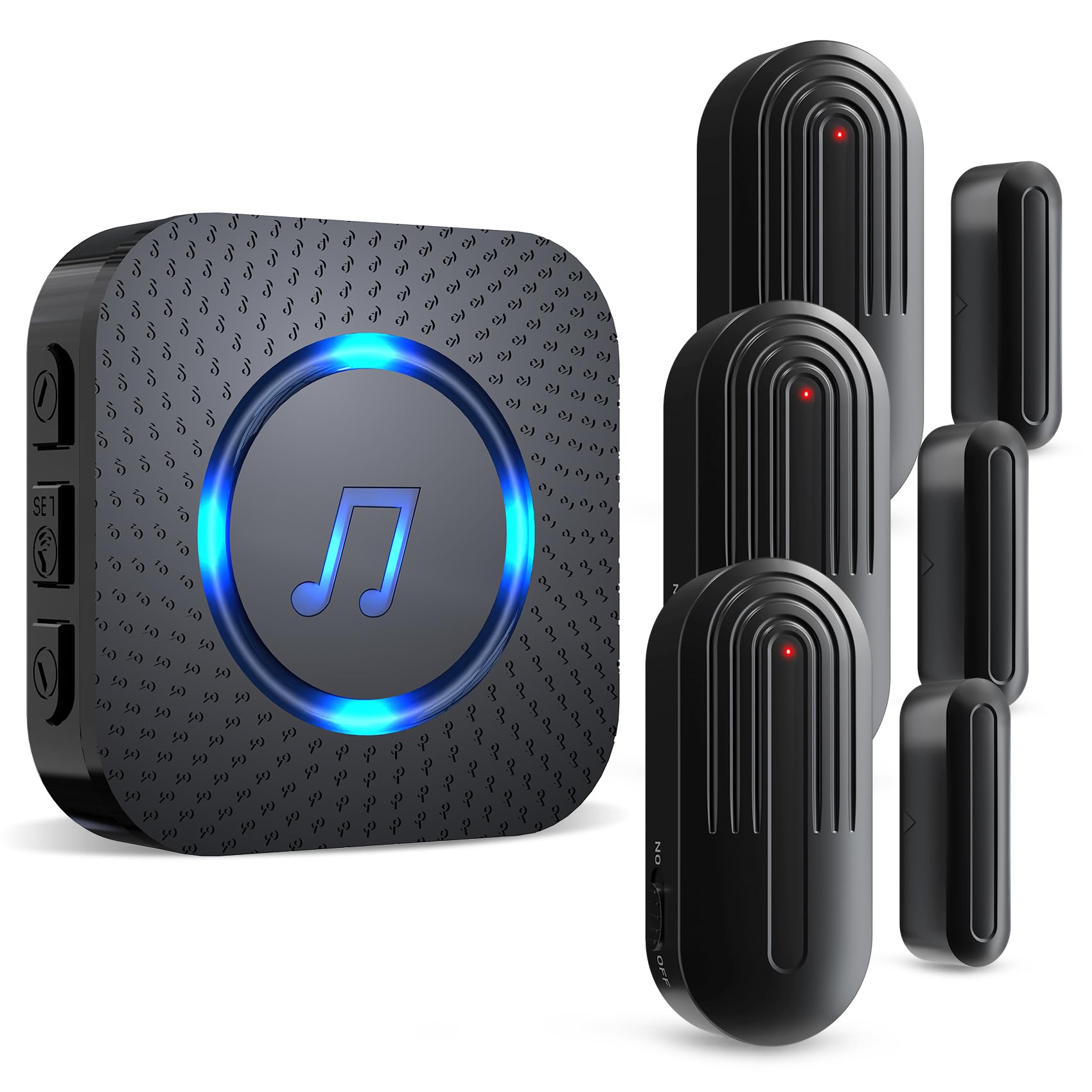 SanJie Door Sensor Chime for Door Opens, Door Entry Chime for Business ...