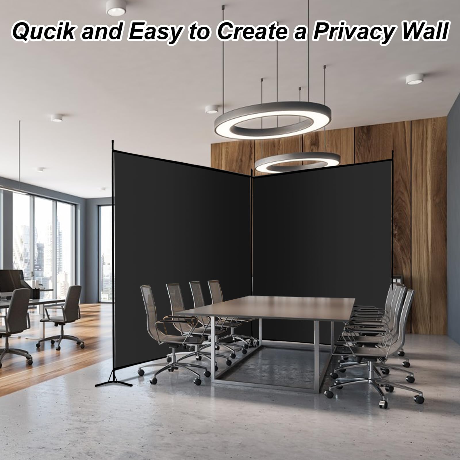 Snapklik.com : Single Large Panel Room Divider, 6 Ft Tall Privacy ...