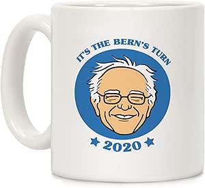 Amazon.com: LookHUMAN It's The Bern's Turn (Bernie Sanders) White 11 ...