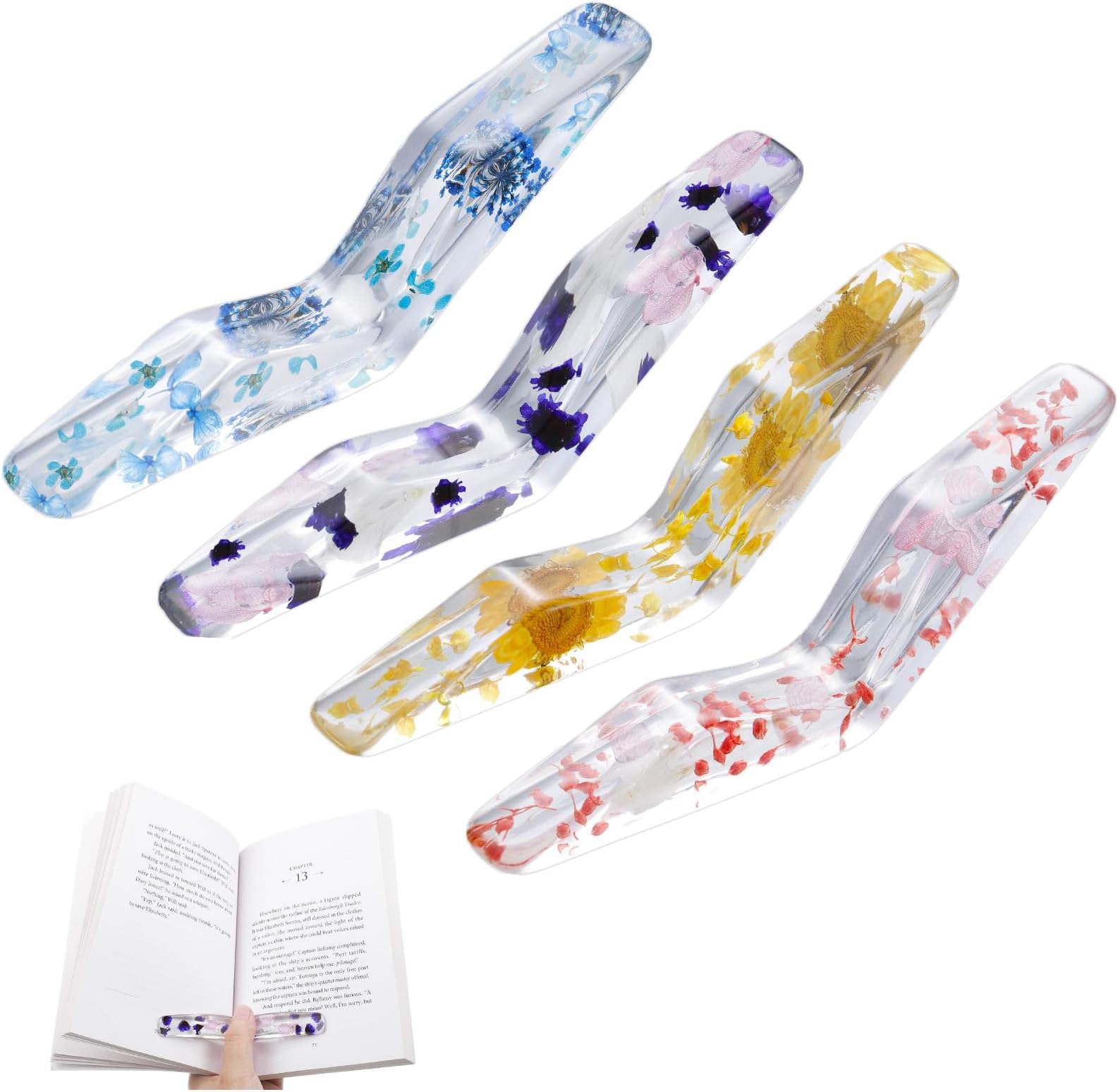 Amazon.com: SKYNEO Book Page Holder, Thumb Book Page Holder, Dried ...