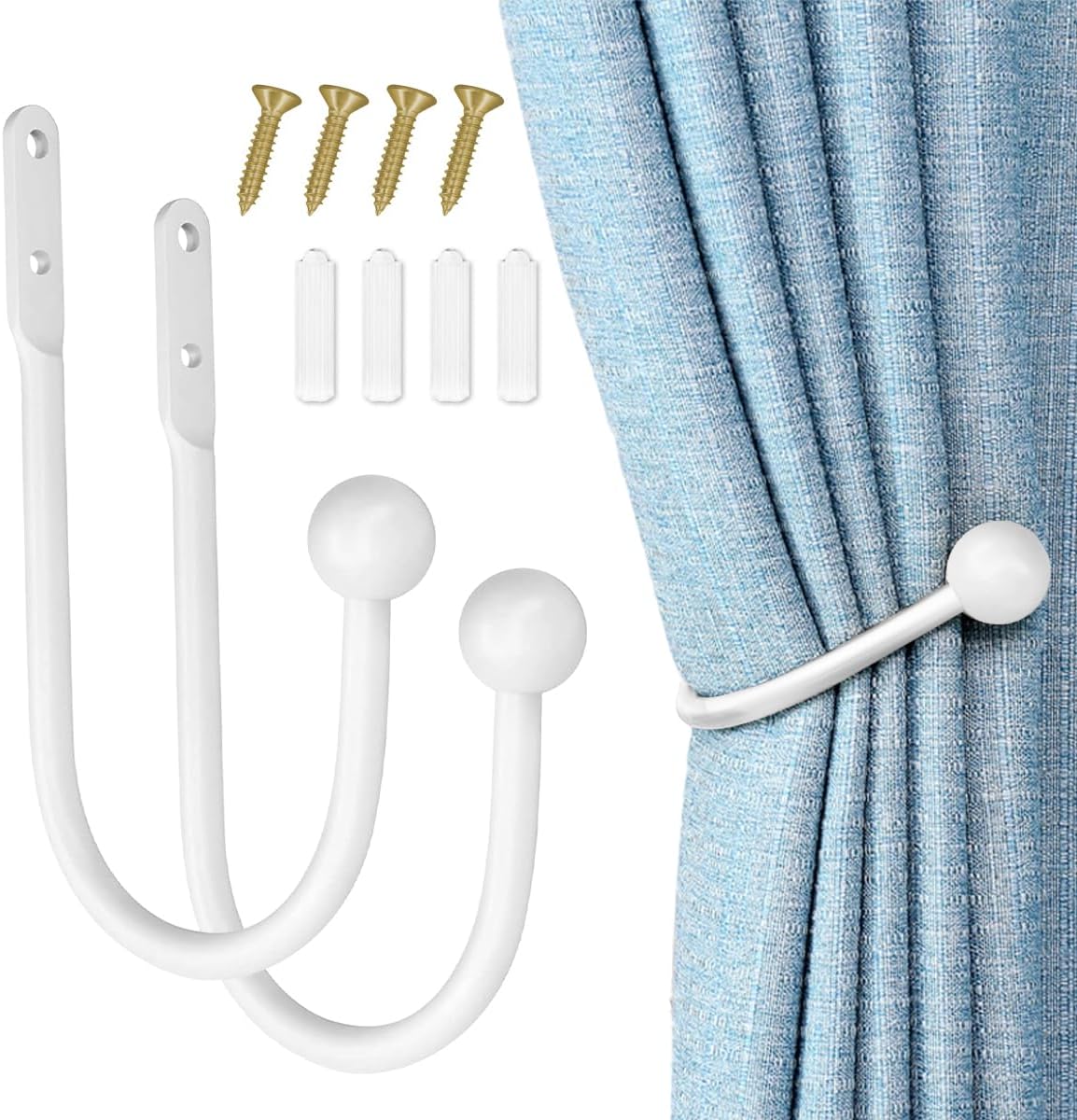 Crochets de Rideaux en Forme de L, Embrasses de Rideaux Modernes ...