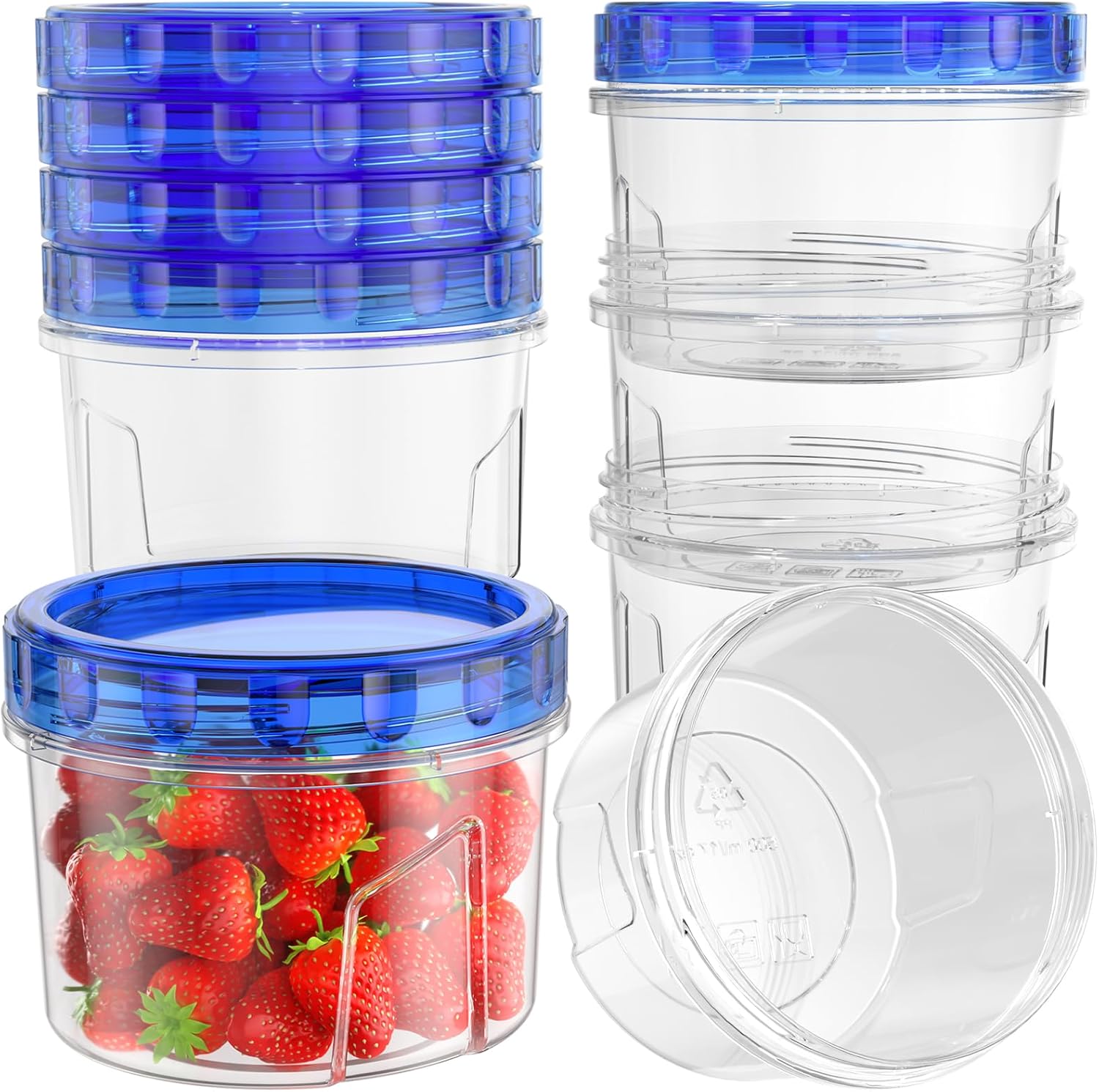 Amazon.com: HOMETALL 6 Pack Freezer Storage Containers, Leakproof ...