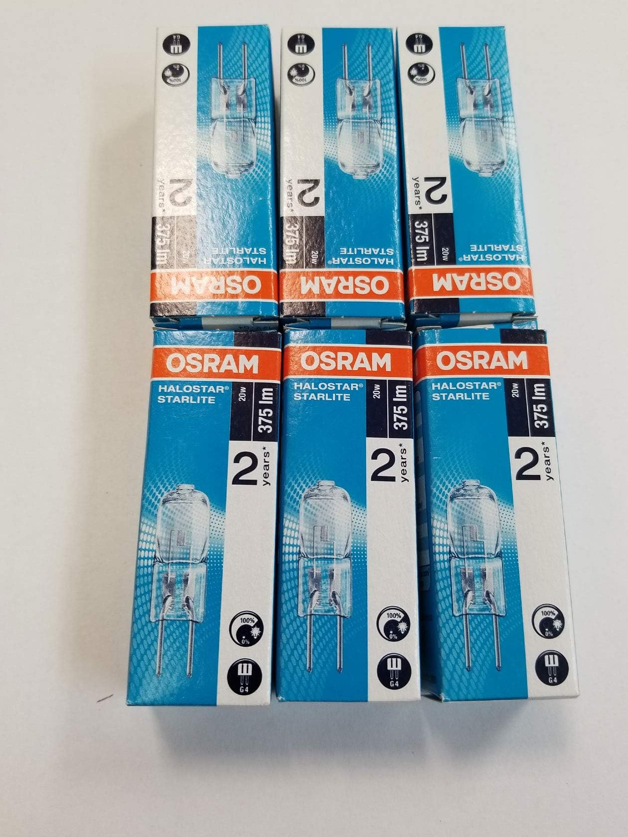 6 Pack Osram 58661 Description 64425 - 12V,20W - High Intensity ...