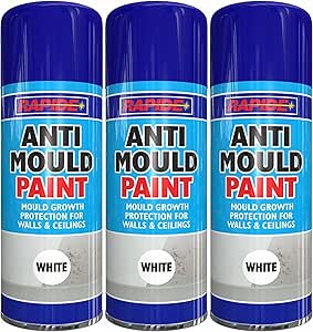 400ML White Matt Paint Anti Mould Spray - Eliminate Mold Treat Dampness ...