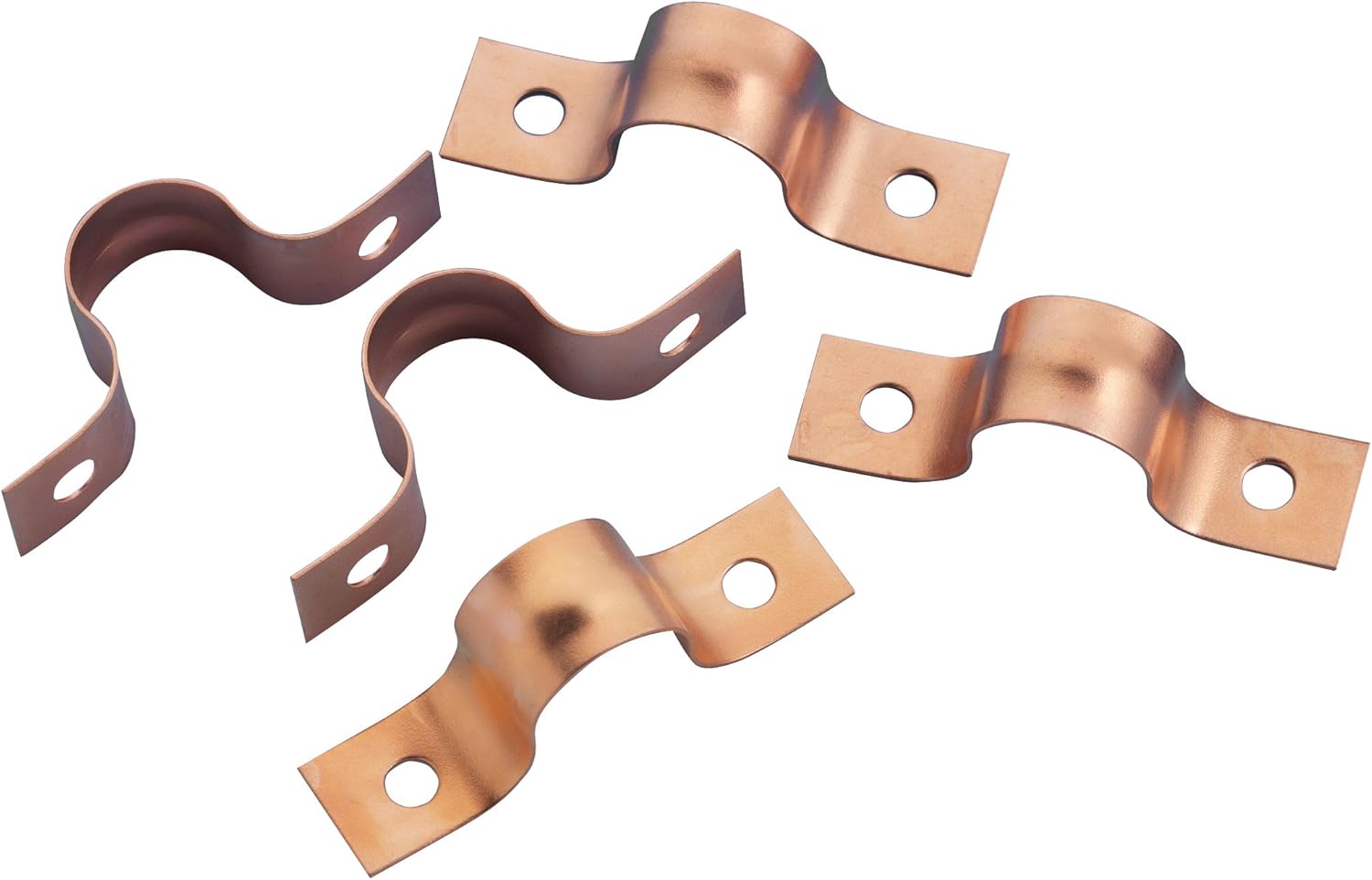 Oatey 1/2 In. 2-Hole Copper Tube Strap (12-Pack) - 1 Each - Pipe Clamps ...
