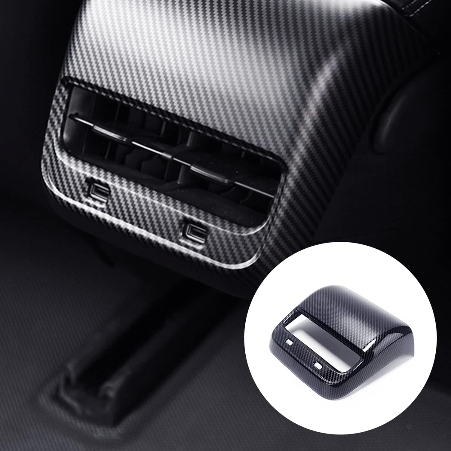 Amazon.com: LIMBQS Carbon Fiber AC Vents Cover for Tesla Model 3 Model ...