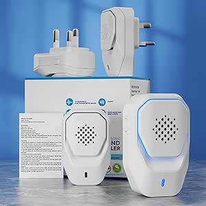 Mouse Repellent Plug-in, 2 Modes Ultrasonic Mouse Repeller with LED ...