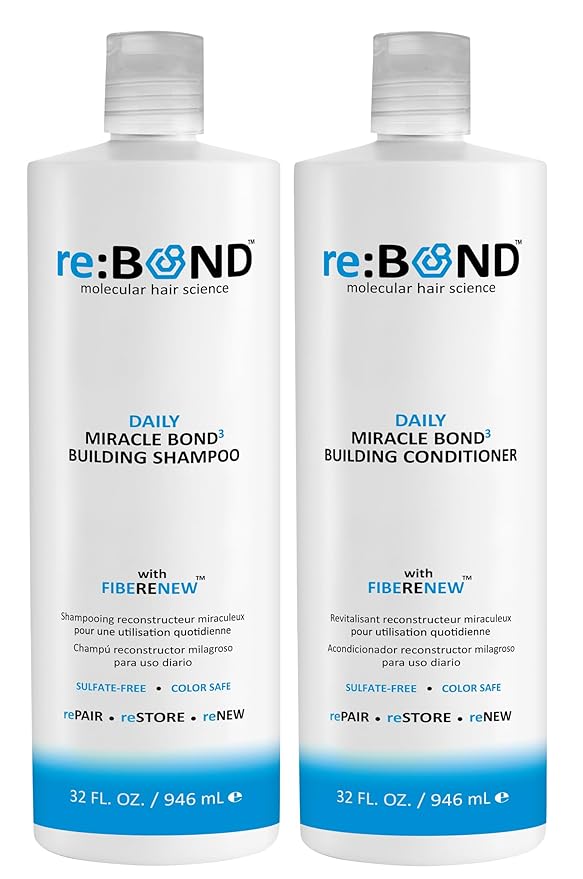 Amazon.com : reBOND Hair Daily Miracle Bond³ Building Shampoo and ...