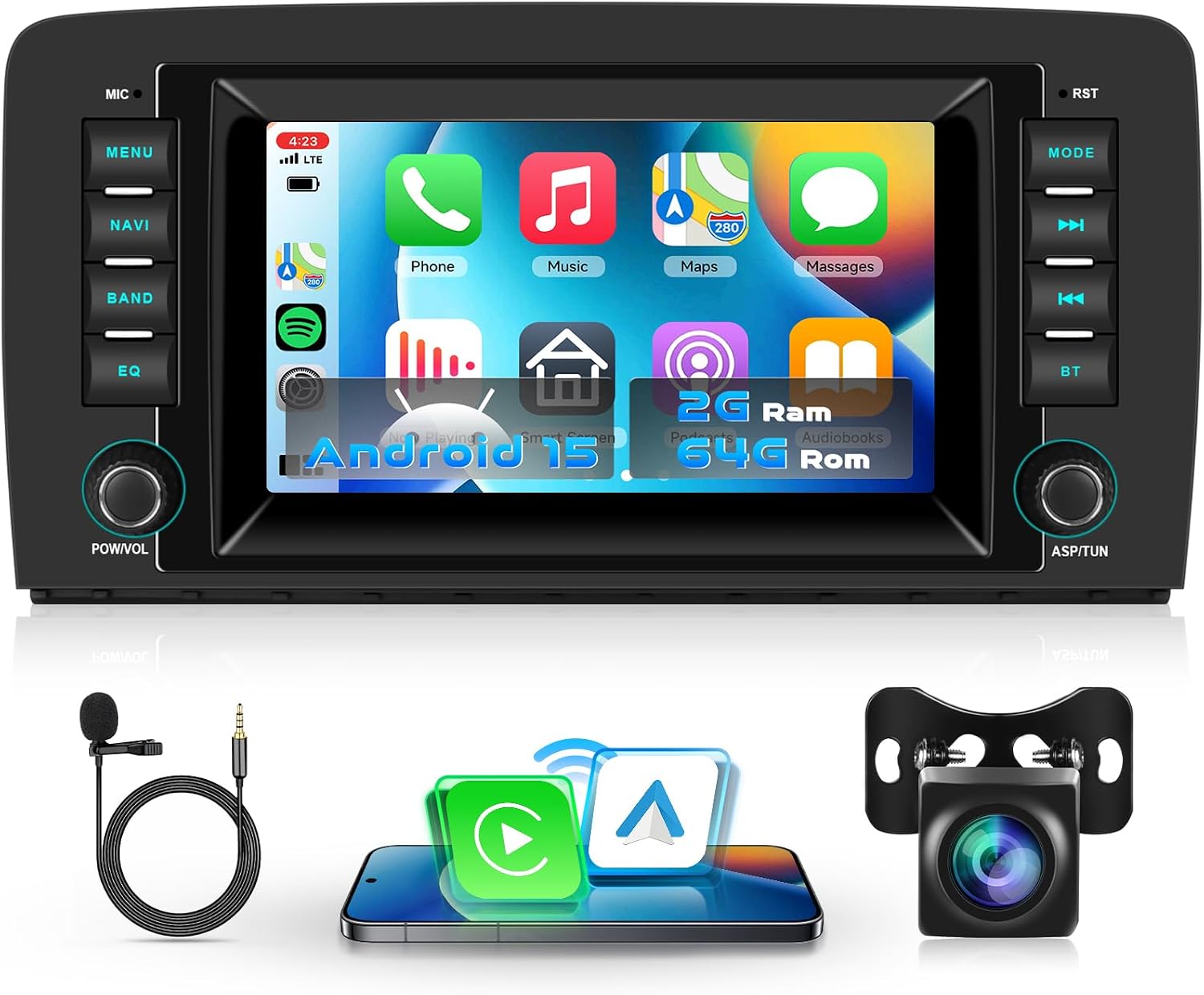 Amazon.com: 2G+64G Radio for Mercedes Benz W164 X164 ML350 ML500 ML280 ...