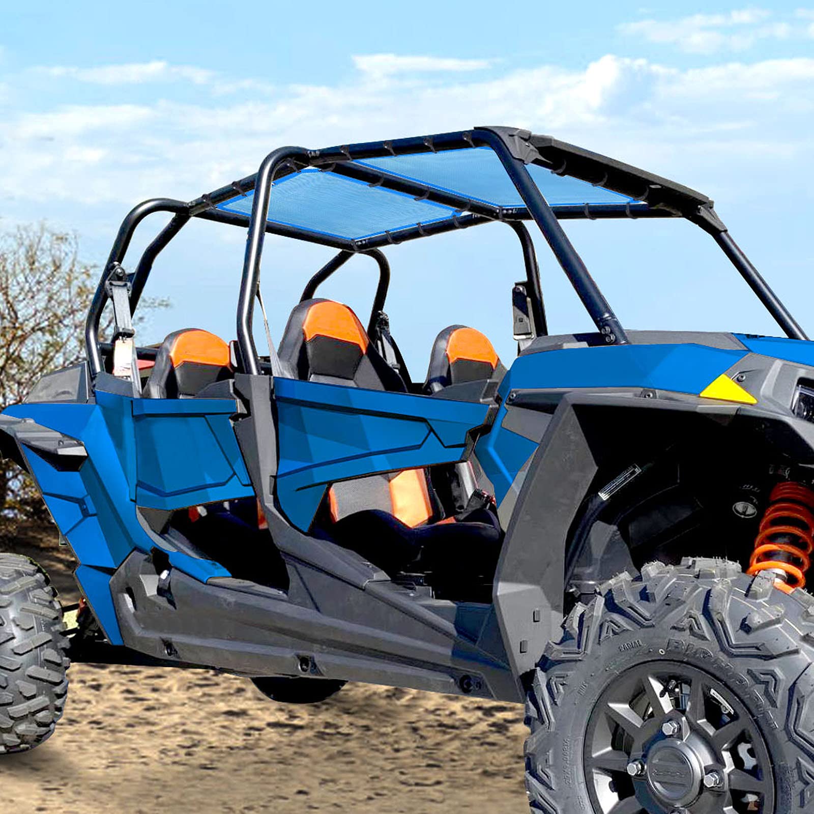 Snapklik.com : Sresk Pro XP UTV Soft Top Sunshade Mesh Net For Polaris ...
