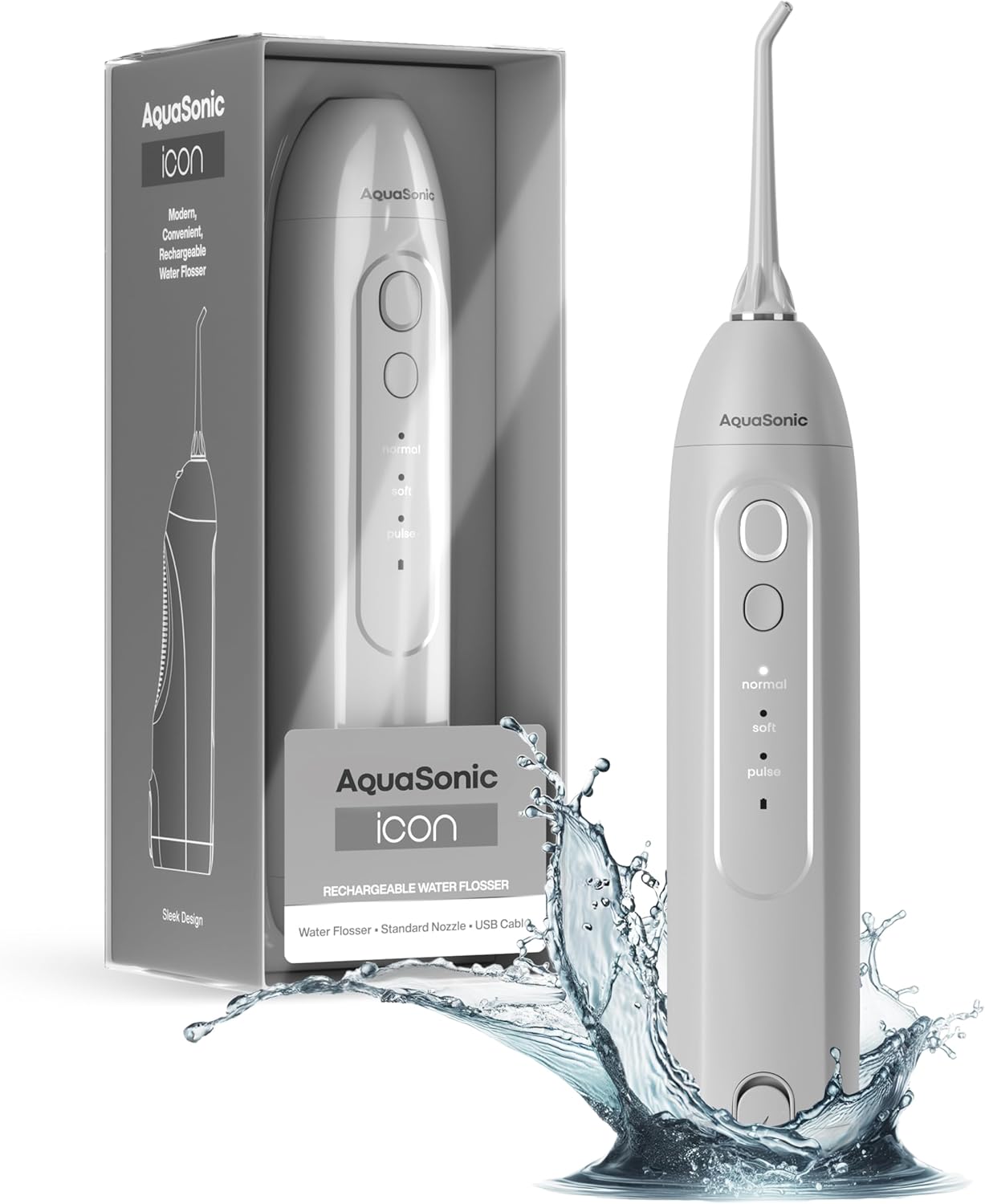 Amazon.com: AquaSonic Icon Water Flosser for Teeth – Cordless ...