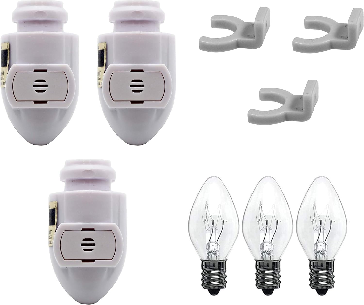 Creative Hobbies White Auto On Sensor Plug in Night Light Module ...
