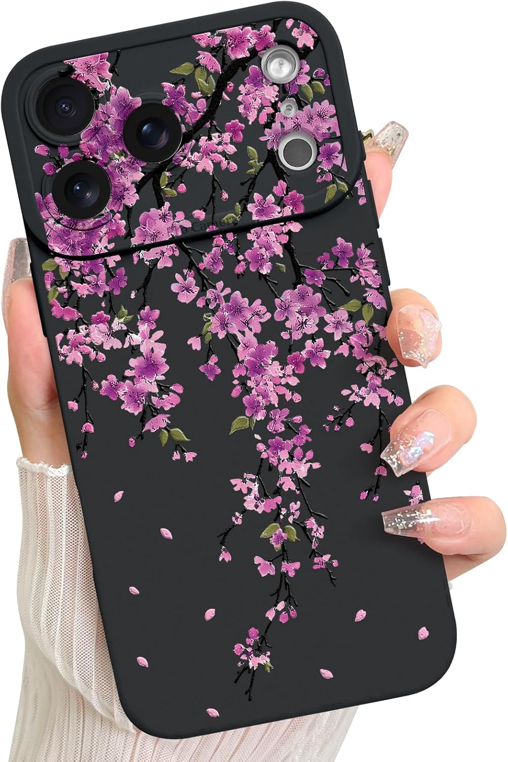 Amazon.com: LSL Case for iPhone 17 Pro Max Purple Blooming Floral ...
