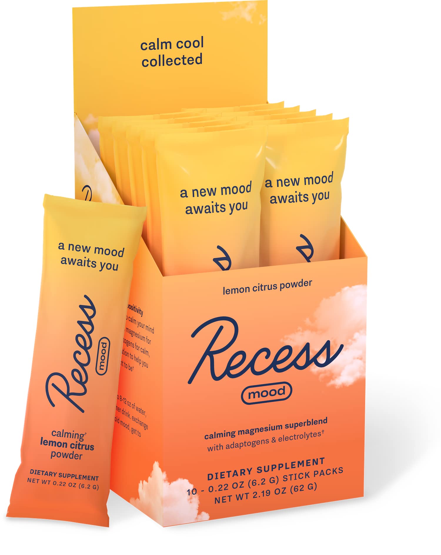 Snapklik.com : Recess Mood Powder, Calming Magnesium L-Threonate Blend