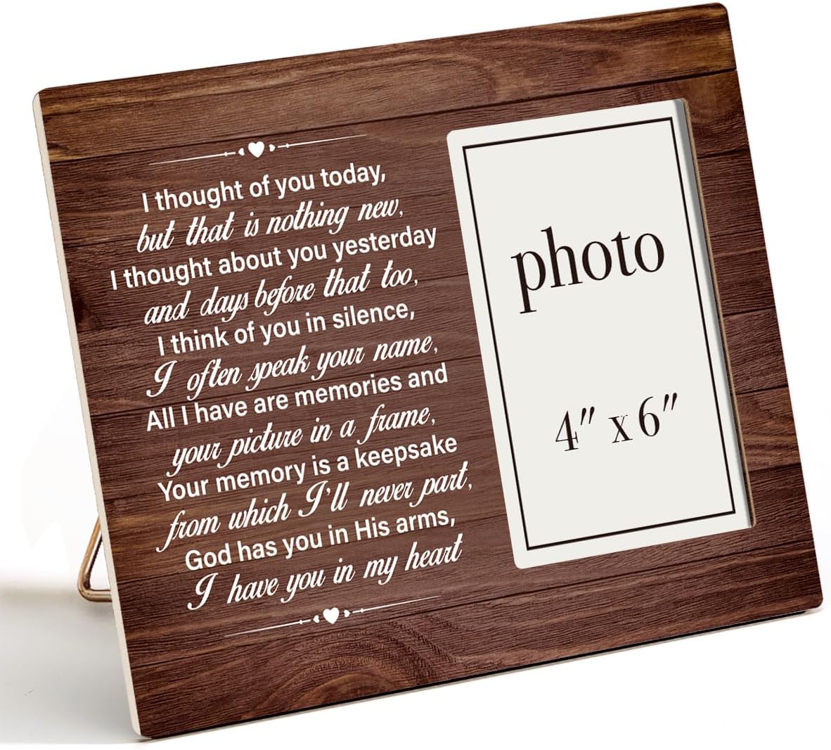 Amazon.com - Nurawo Memorial Dad Wood Picture Frame Rustic My Dad is in ...