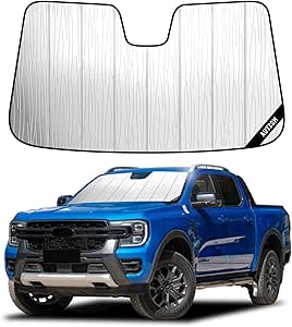 Amazon.com: Windshield Sun Shade for Ford Ranger 2024-2026, Custom-fit ...