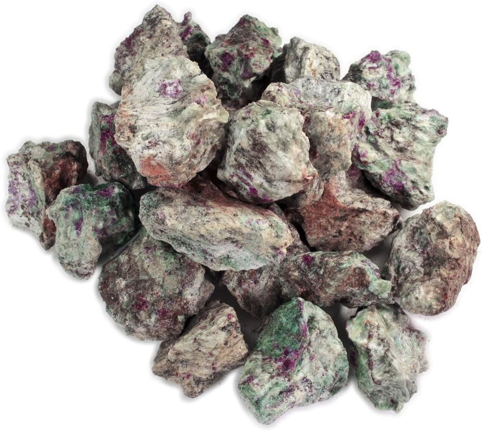 Amazon.com: Hypnotic Gems Materials: 1/2 lb Ruby in Green Matrix Stones ...