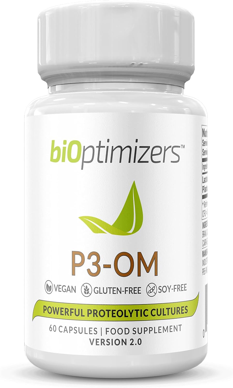 BiOptimizers P3-OM Proteolytic Prebiotics & Probiotics Supplement ...