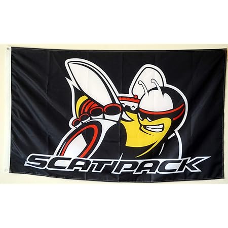 Amazon.com : DODGE Scat Pack Challenger Super Bee Charger Dart Flag ...