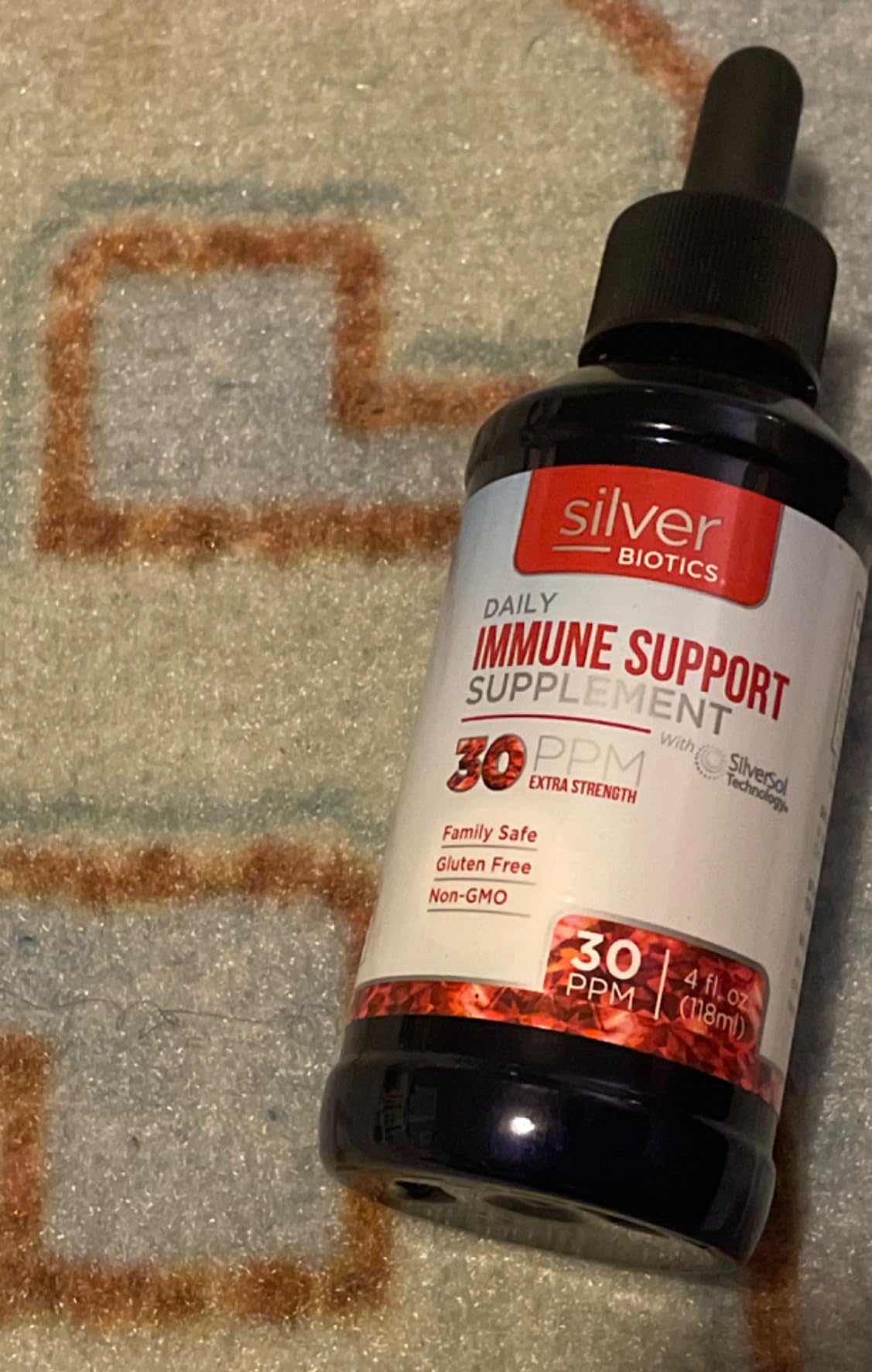 Amazon.com: Silver Biotics Colloidal Nano SilverSol Liquid 30 PPM ...