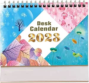 Desktop Calendar 2023 - Vertical Flip Desktop Calendar From January ...
