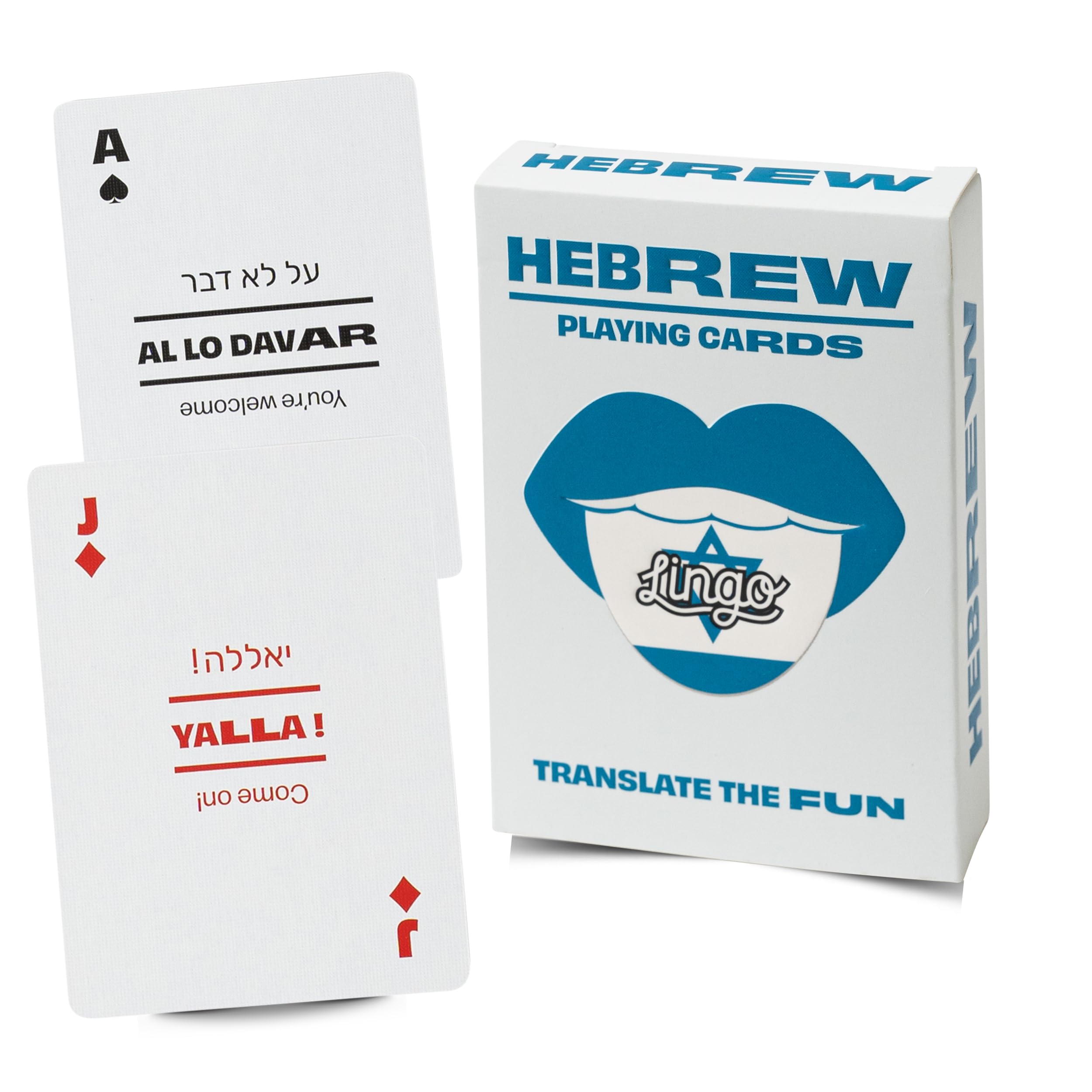 Snapklik.com : Hebrew Playing Cards Travel Flashcards Learn Hebrew ...