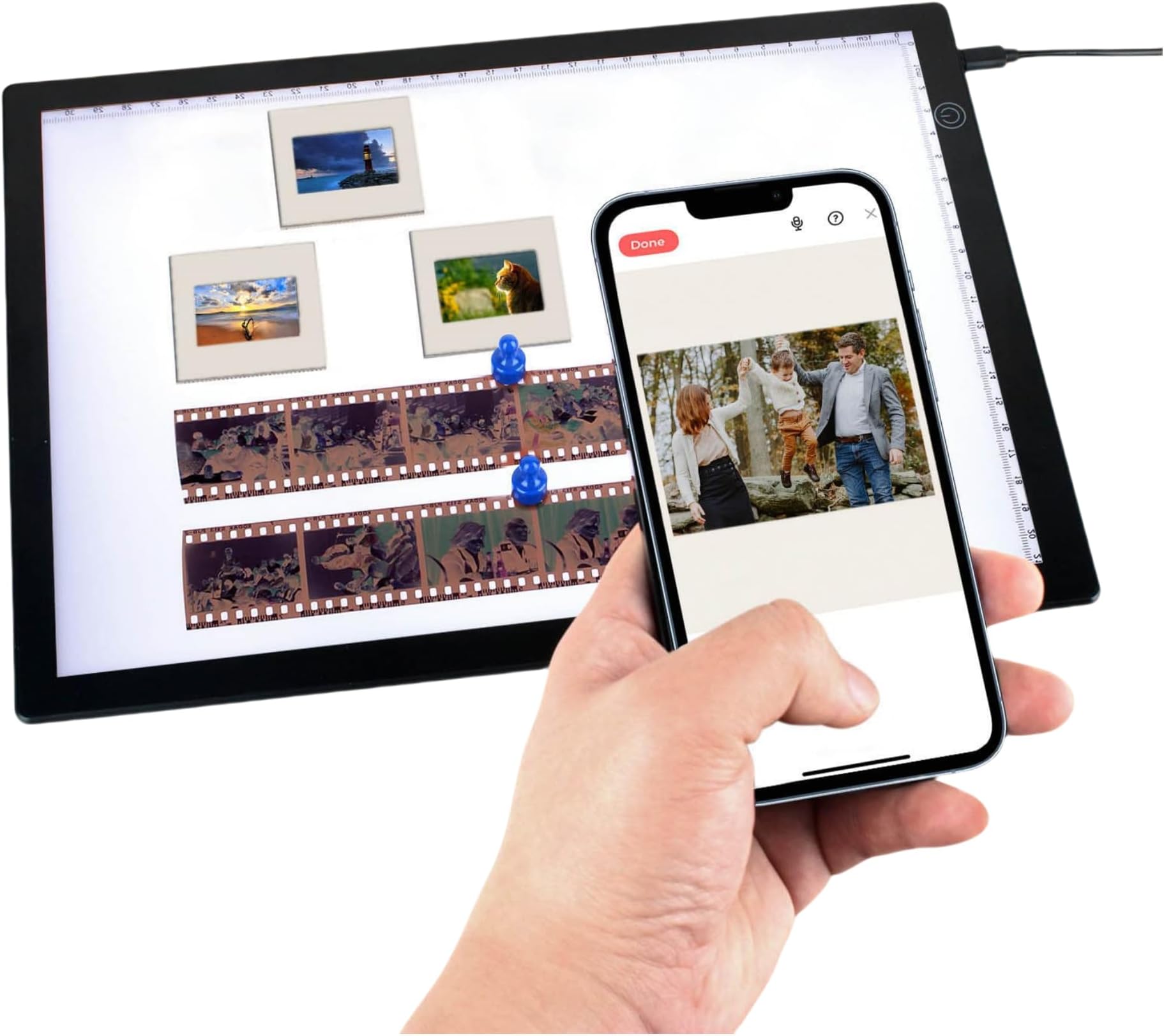 Photomyne Magnetic Light Pad | Slides & Negatives viewer | Film ...