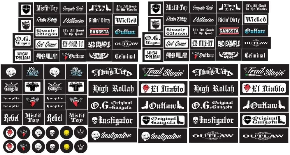 Amazon.com: Bumper/Window Decals for RC Scale cralwer Accessory - 4 ...